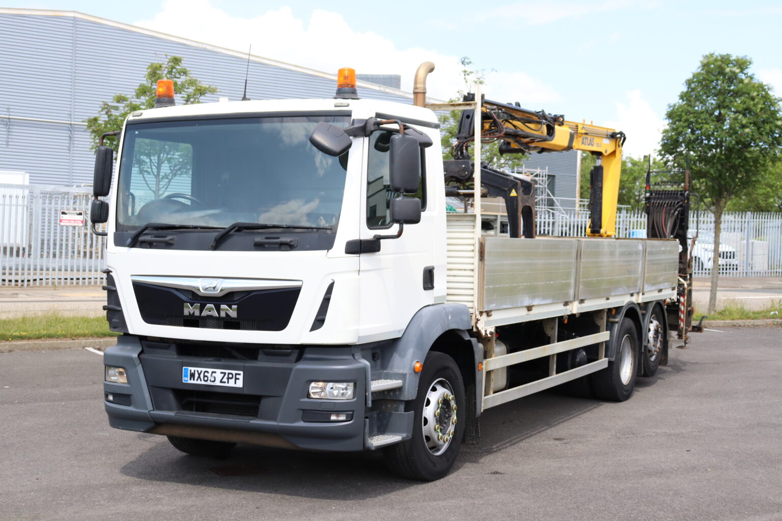 MAN TGM LX 26 290 6X2 ATLAS 125.2 BRICK CRANE DROPSIDE (2015) - Comvex ...
